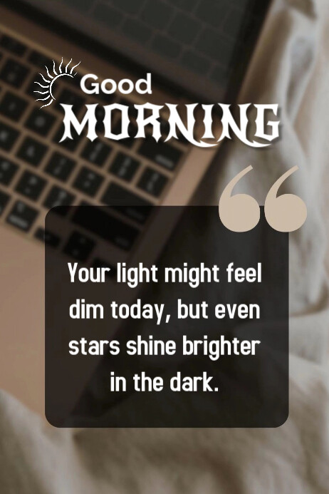 Black Professional Good Morning Banner 4' × 6' Template | PosterMyWall