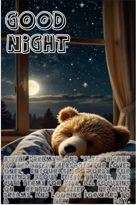 Plantilla de Black Professional Good Night Poster | PosterMyWall