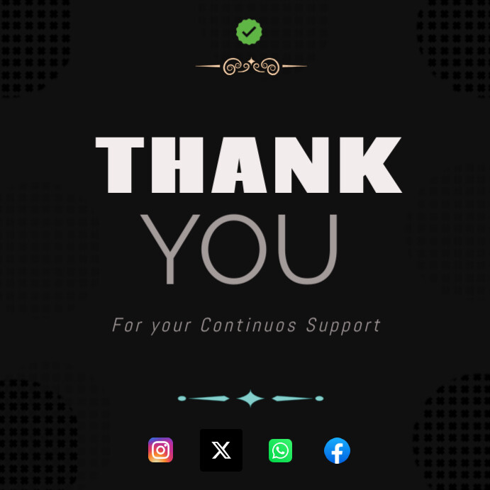 Black Professional Gratitude Instagram Post Template | PosterMyWall