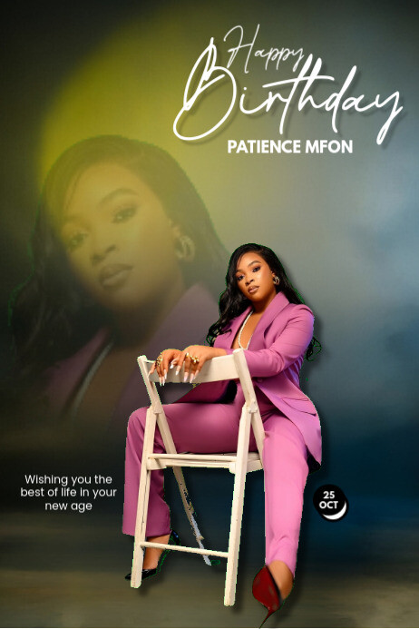 Black Professional Happy Birthday Templates Poster | PosterMyWall