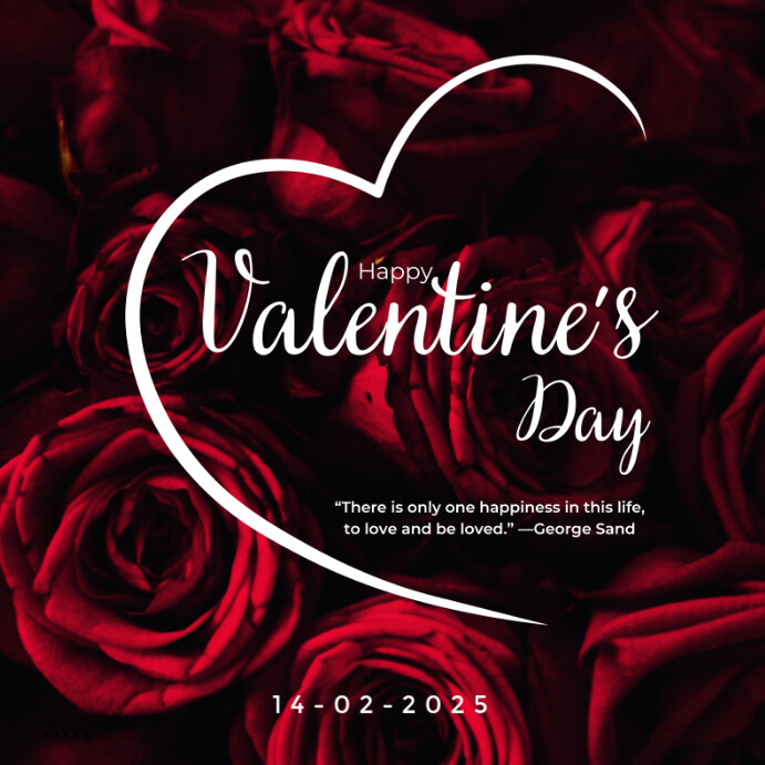 Black Professional Happy Val Instagram Post Template | PosterMyWall