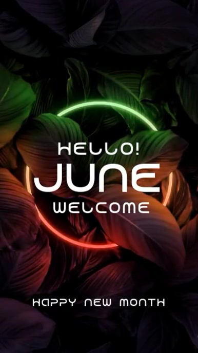Black Professional Hello June Instagram Story Template | PosterMyWall