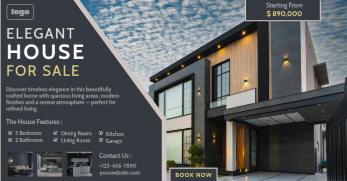 Black Professional House For Sale Facebook Ad Facebook Ad Template ...
