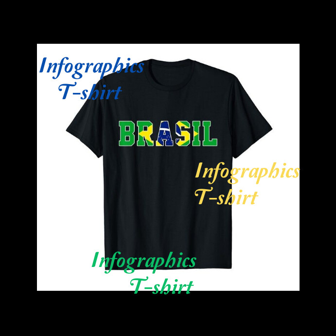 Black Professional Infographics T-shirt Inst Template | PosterMyWall