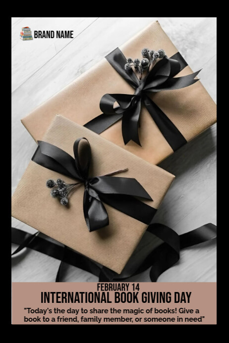 Copy of Black Professional International Book Giving Day Poster ...