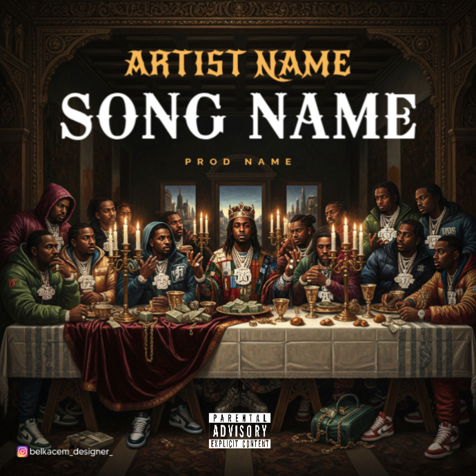 Plantilla de Black Professional Kings Plan Album Cover | PosterMyWall