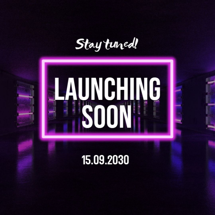 Plantilla de Black Professional Launching Soon Instagram Post ...