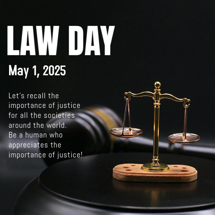 Black Professional Law Day Instagram Post Template | PosterMyWall
