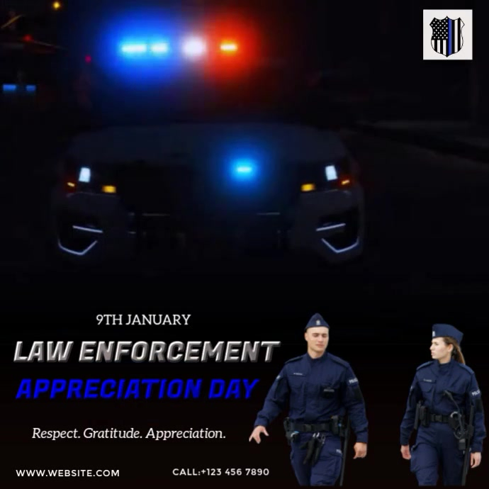 Black Professional Law Enforcement Appreciation Day Instagram Post ...