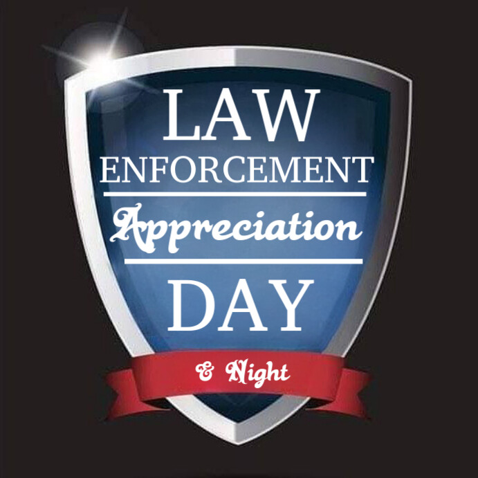 Plantilla de Black Professional Law Enforcement Appreciation Day ...