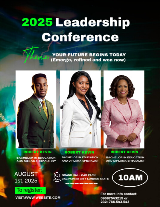 Copy of Black Professional Leadership Conference Poster Template Design ...