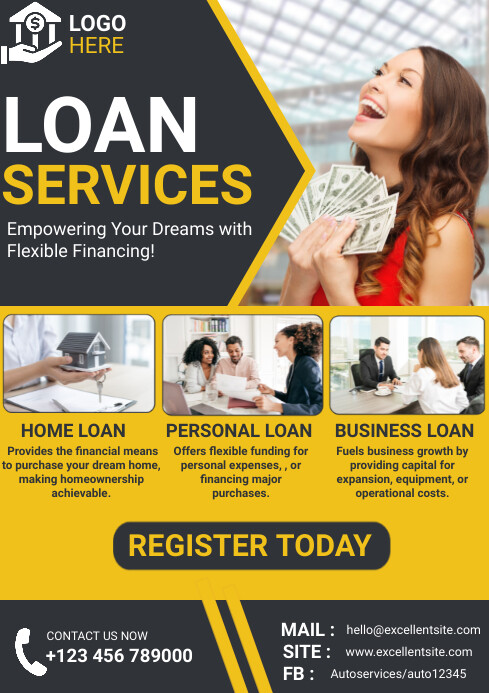 Copy of Black Professional Loan Services A4 | PosterMyWall