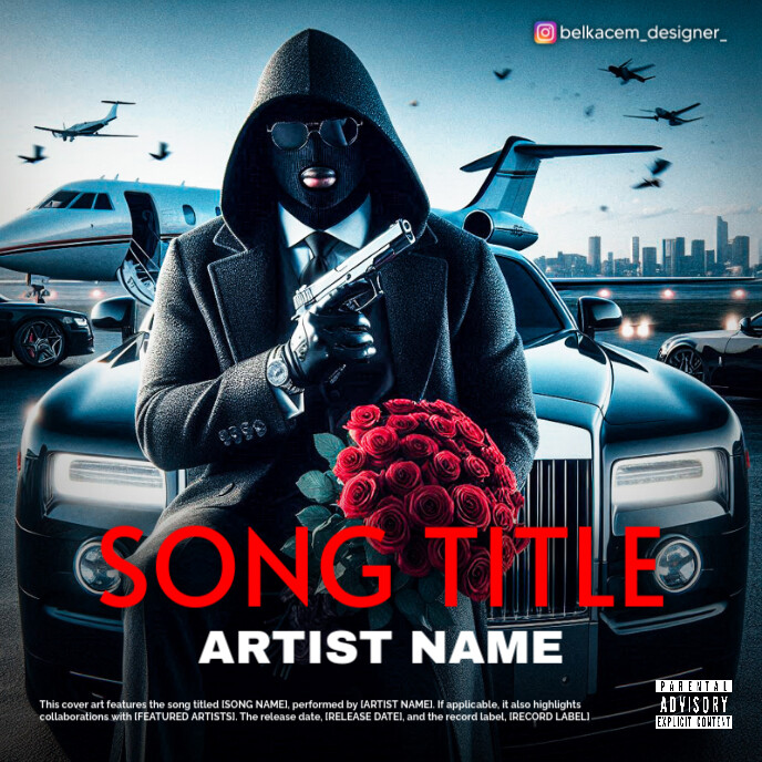 Black Professional Mafia Album Cover Template | PosterMyWall