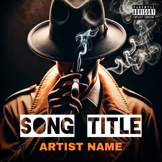 Black Professional Mafia Smoke Cigare Album Cover Template | PosterMyWall