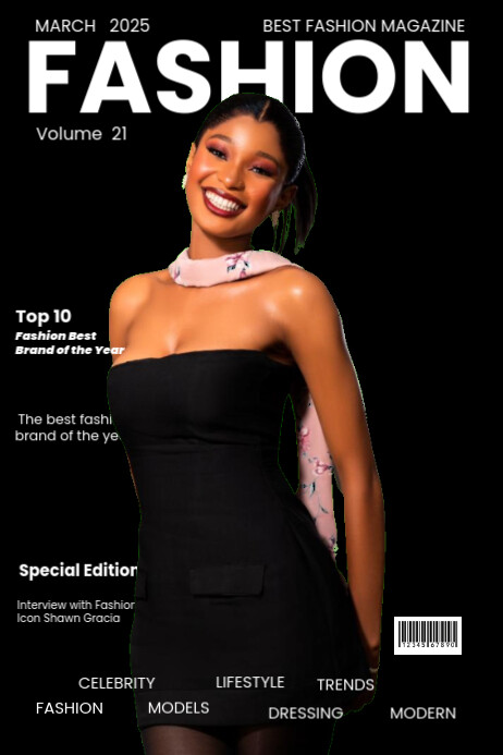 Copy of Black Professional Magazine Cover Design Poster | PosterMyWall