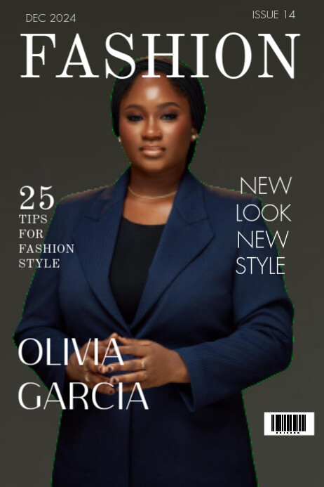 Black Professional Magazine Cover Design Poster Template | PosterMyWall