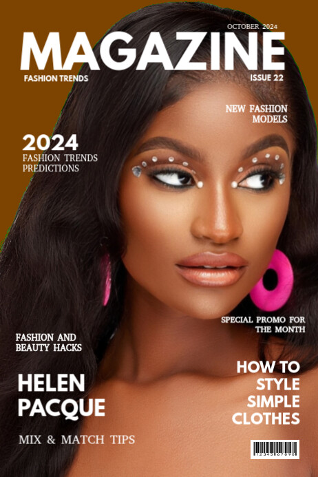 Black Professional Magazine Cover Design Pos Template | PosterMyWall
