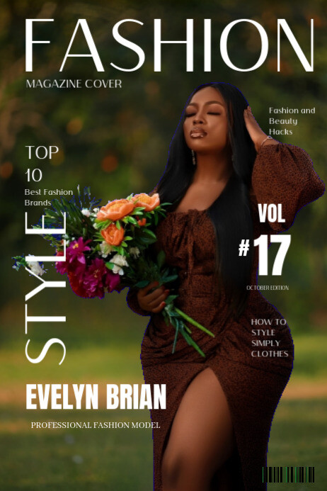 Modèle Black Professional Magazine Cover Templates Poster | PosterMyWall