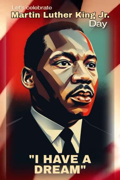 Black Professional Martin Luther King Jr Day Poster Template | PosterMyWall