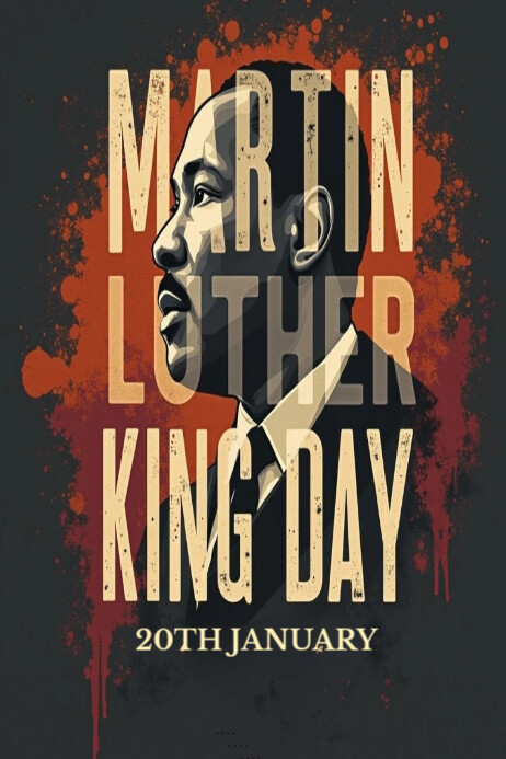 Copy of Black Professional Martin Luther King Jr. Day Design Poster ...