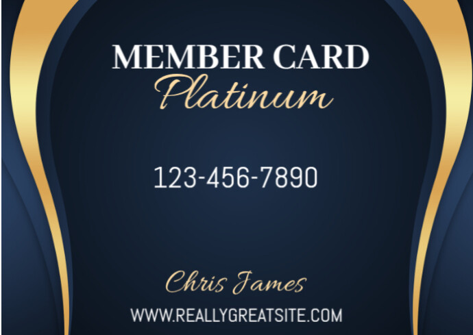 Copy of Black Professional Member Card For Business Owners Online ...