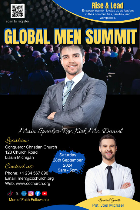 Black Professional Men Summit Conference Ad P | PosterMyWall