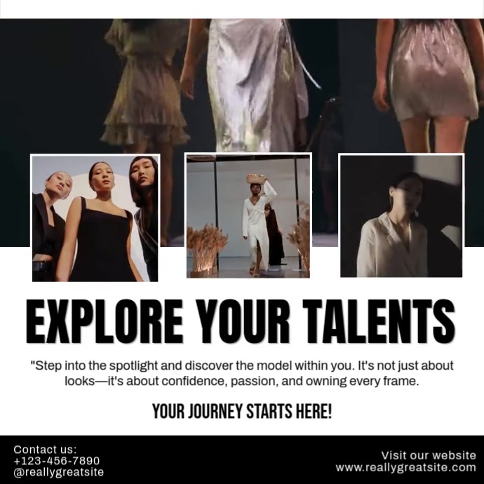 Copy of Black Professional Modeling Agencies Instagram Post | PosterMyWall