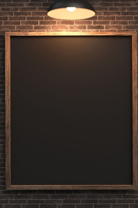 Black Professional Modern Chalkboard Poster Mockup Template | PosterMyWall