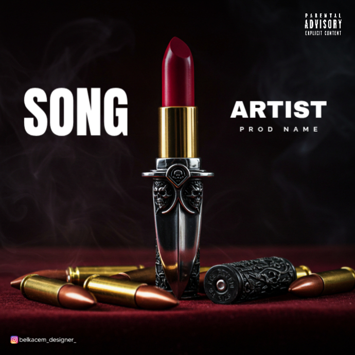Plantilla de Black Professional Modern Gun Album Cover | PosterMyWall
