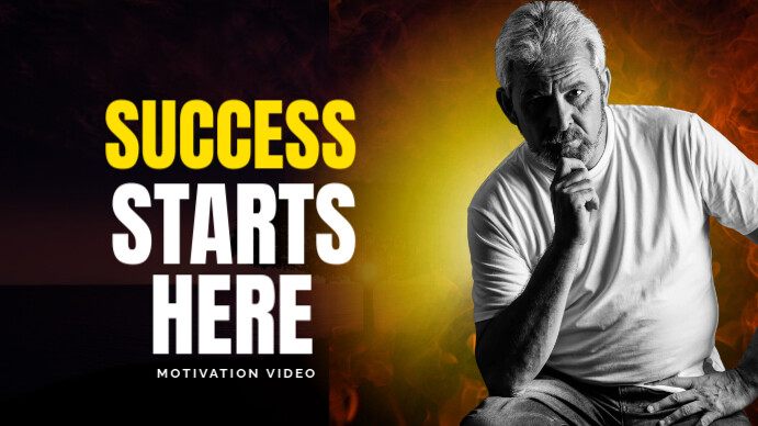 Black Professional Motivation Youtube Thumbnail Template | PosterMyWall