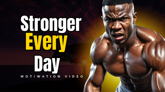 Black Professional Motivation Youtube Thumbnail Template | PosterMyWall