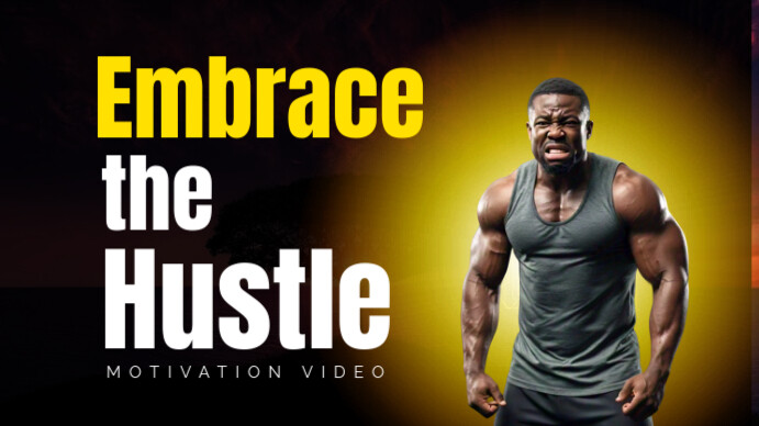 Black Professional Motivation Youtube Thumbnail Template | PosterMyWall