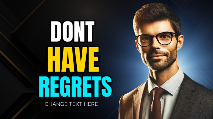 Black Professional Motivation Youtube Thumbnail Template | PosterMyWall