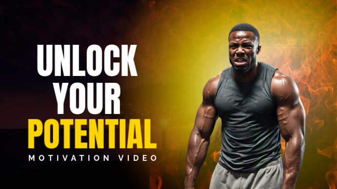 Black Professional Motivation Youtube Thumbnail Template | PosterMyWall