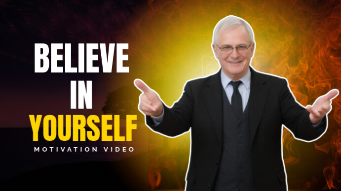 Black Professional Motivation Youtube Thumbnail Template | PosterMyWall
