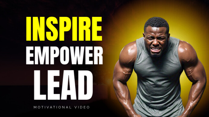 Black Professional Motivation Youtube Thumbnail Template | PosterMyWall