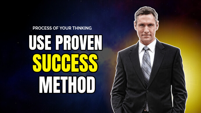 Black Professional Motivation Youtube Thumbnail Template | PosterMyWall