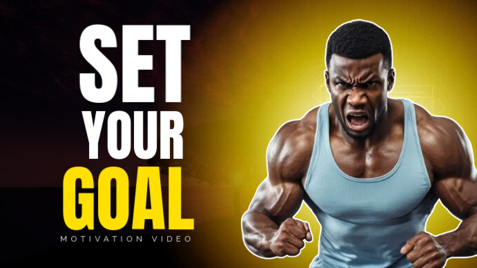 Black Professional Motivation Youtube Thumbnail Template | PosterMyWall