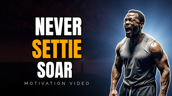 Black Professional Motivation Youtube Thumbnail Template | PosterMyWall