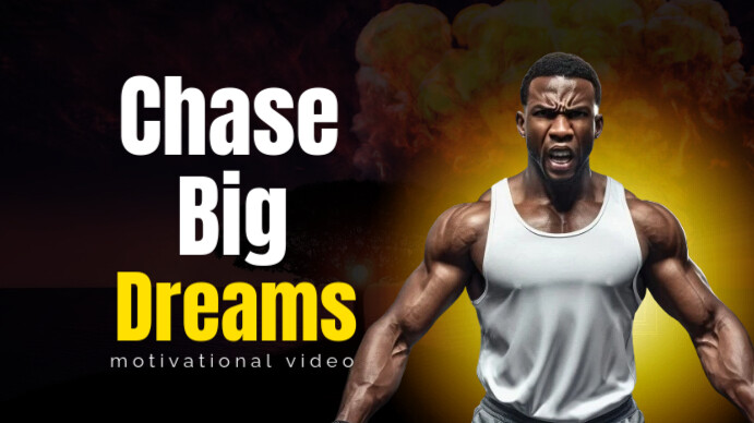 Black Professional Motivation Youtube Thumbnail Template | PosterMyWall