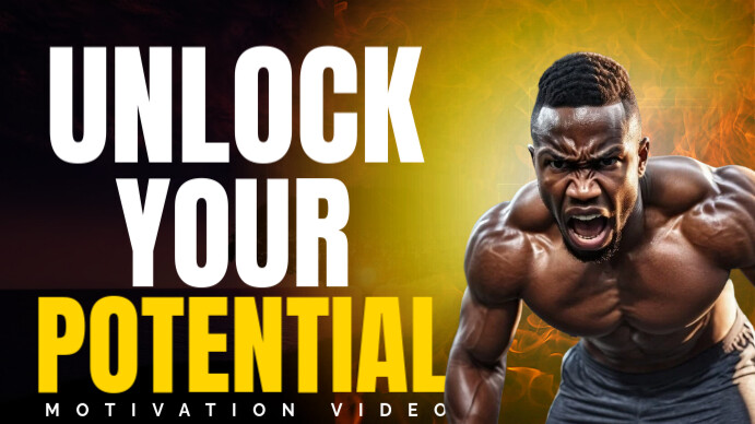 Black Professional Motivation Youtube Thumbnail Template | PosterMyWall