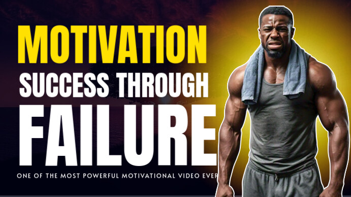 Black Professional Motivation Youtube Thumbnail Template | PosterMyWall