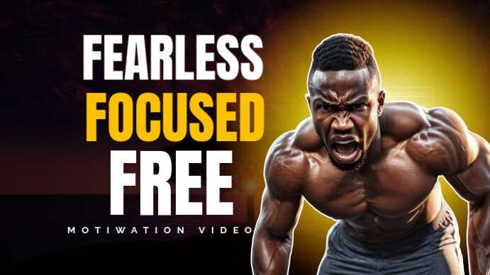 Black Professional Motivation Youtube Thumbnail Template | PosterMyWall