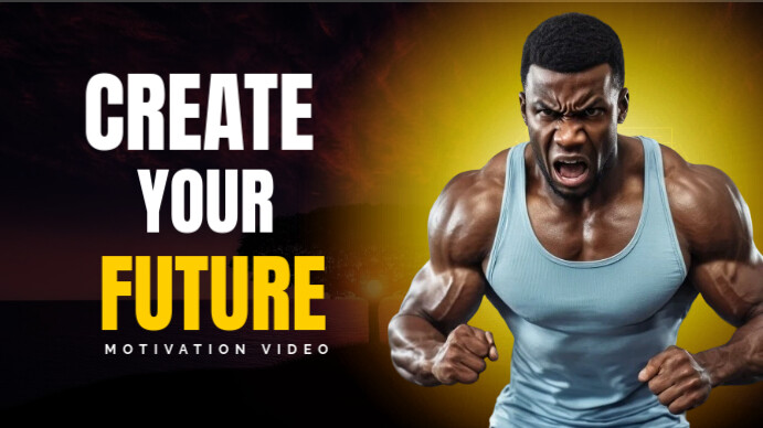 Black Professional Motivation Youtube Thumbnail Template | PosterMyWall