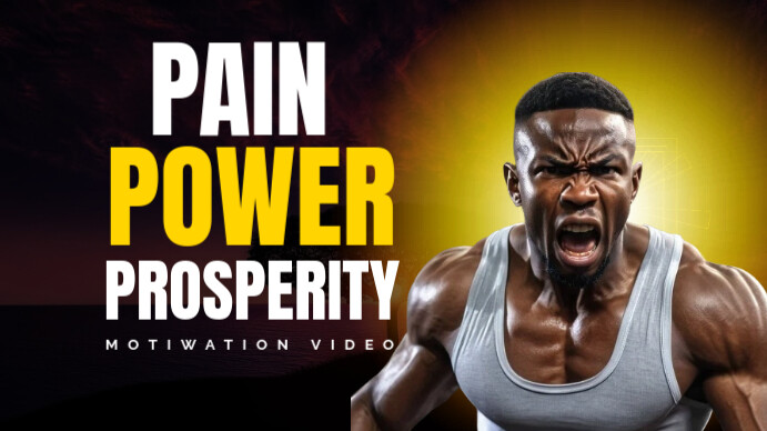 Black Professional Motivation Youtube Thumbnail Template | PosterMyWall