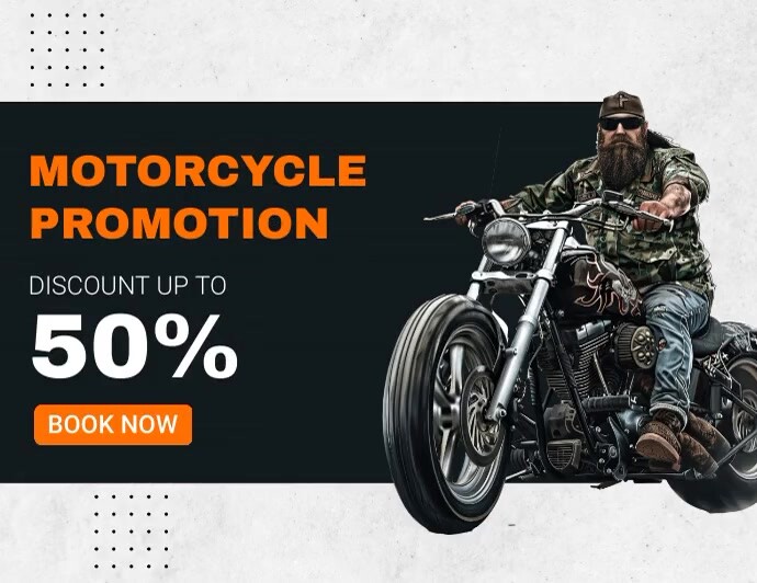 Copy of Black Professional Motorcycle Flyer (us Lette | PosterMyWall