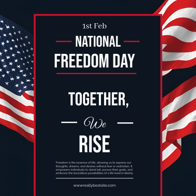 Copy of Black Professional National Freedom Day Instagram Post ...