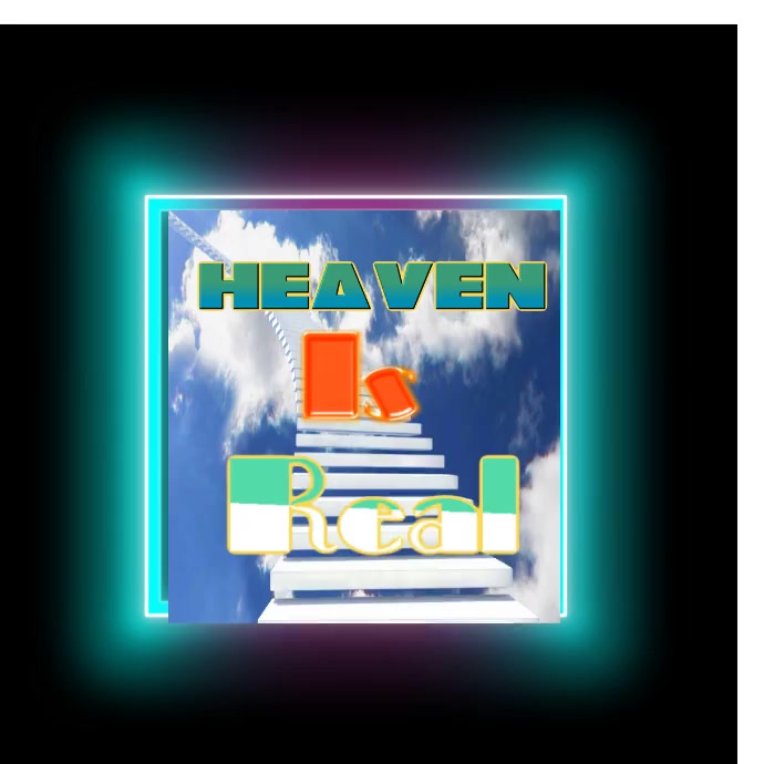 Plantilla de Black Professional Neon Instagram Post Heaven Is Real ...