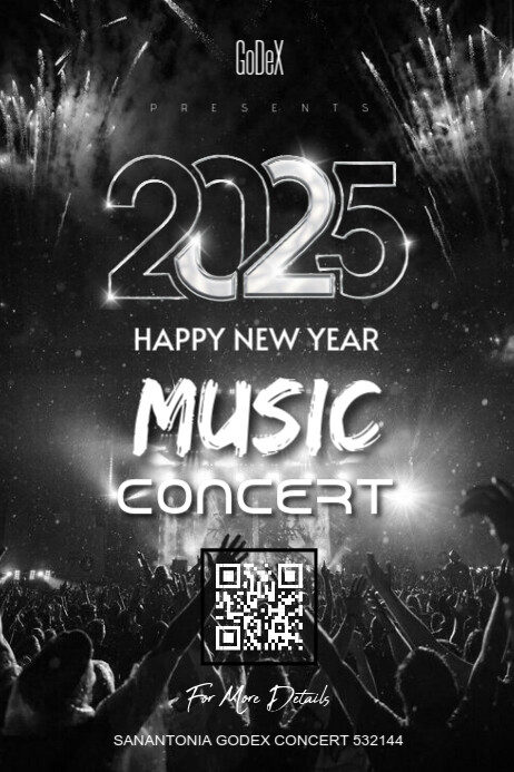Black Professional New Year Party Poster Template | PosterMyWall