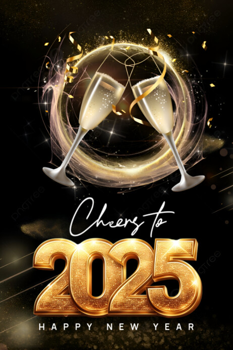 Black Professional New Year Poster Template | PosterMyWall